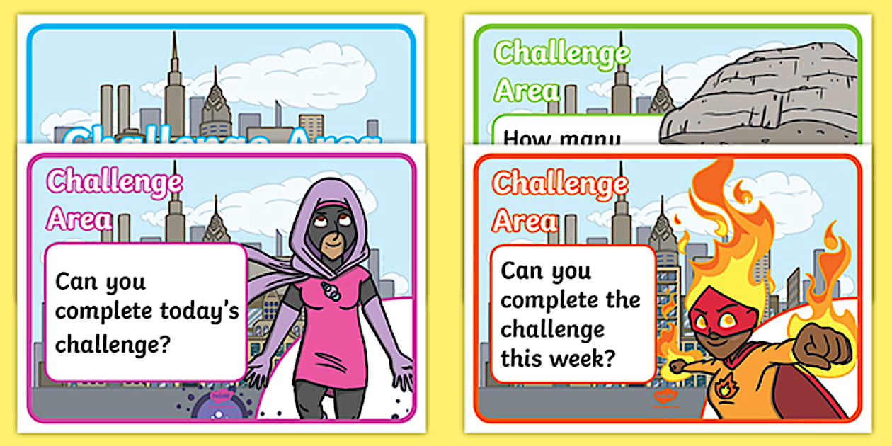 Editable Challenge Area Signs Pack (Lehrer gemacht) - Twinkl