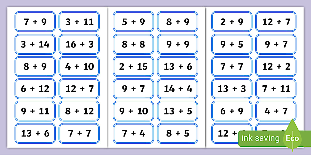 Addition to 20 | Primary Resources (teacher made) - Twinkl