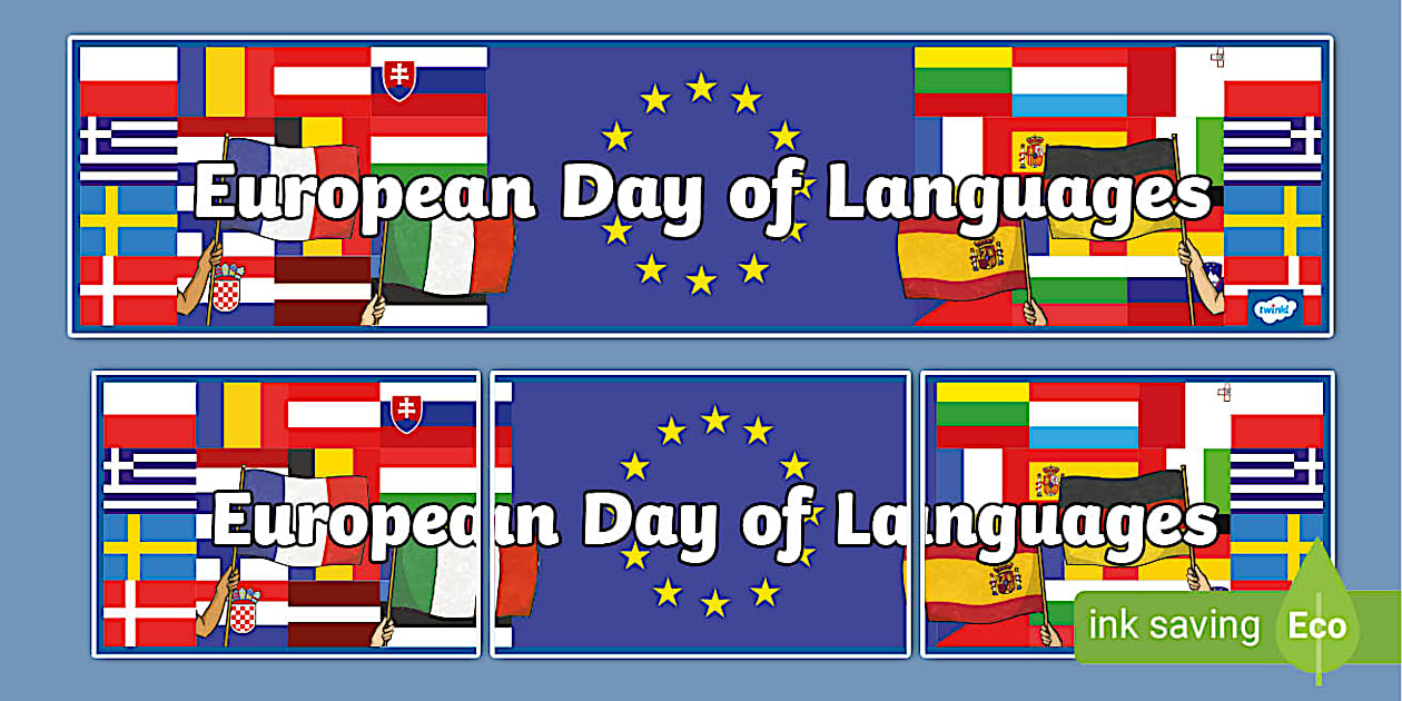 European Day of Languages Display Banner - Twinkl