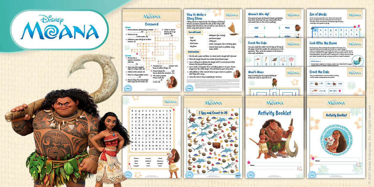 Disney | Twinkl | Moana: Activities Pack