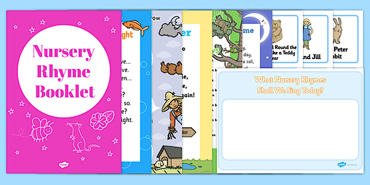 Nursery Rhymes Booklet and Choosing Cards Pack - Twinkl