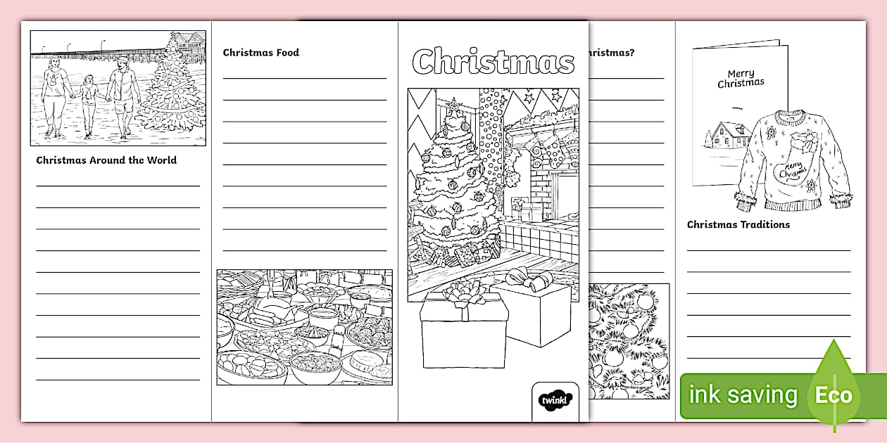 Christmas Leaflet Template (teacher made) - Twinkl