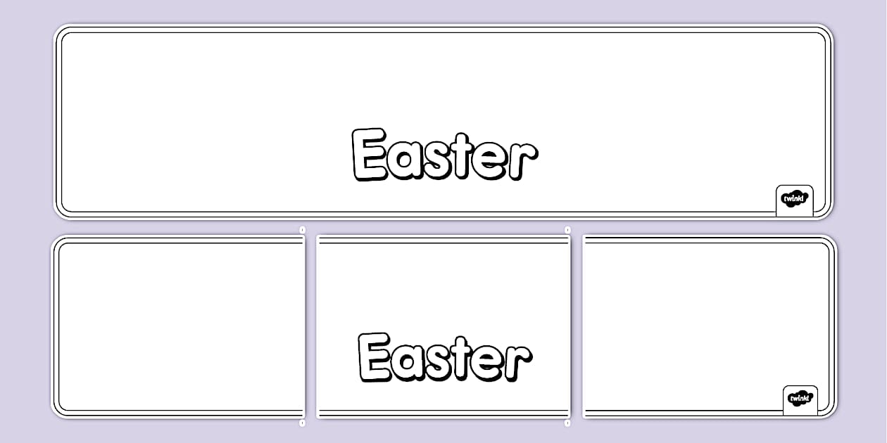 Easter Collaborative Drawing Display Banner (teacher made)