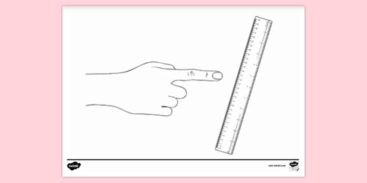 Ruler Drop Reaction Colouring Sheet l Colouring Sheet