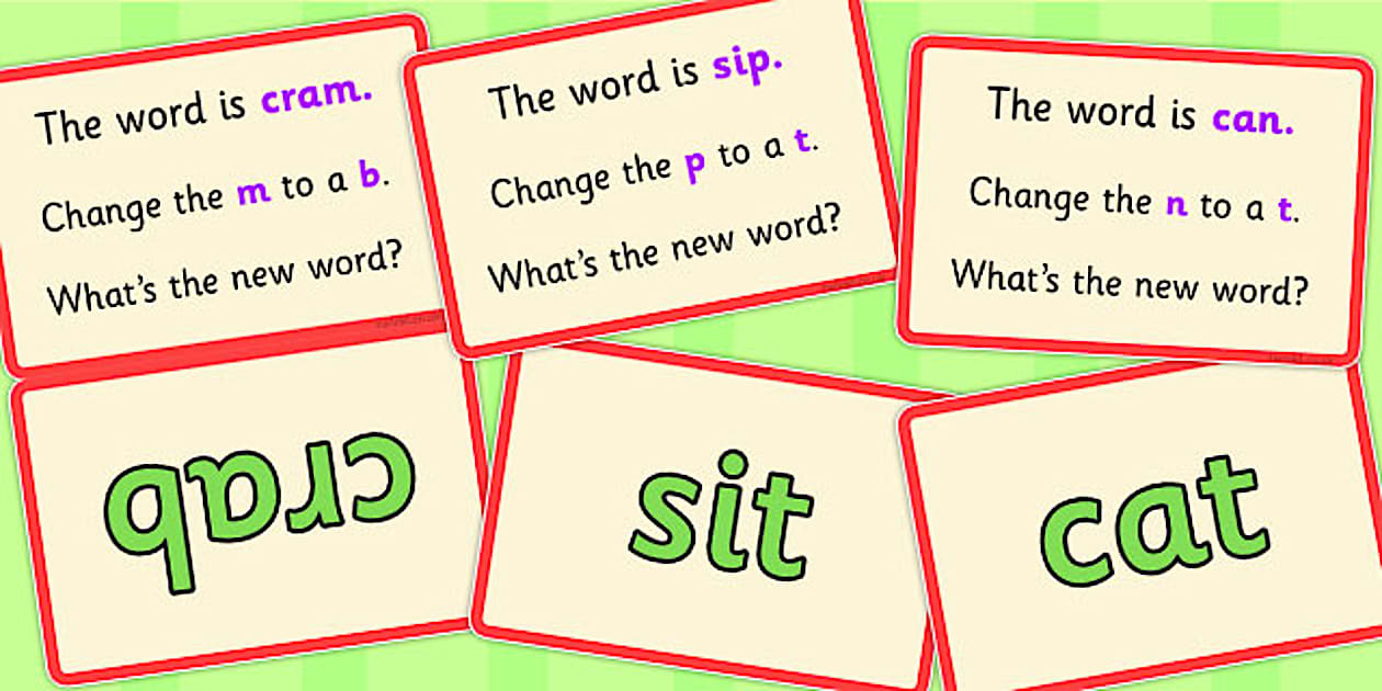 Final Phoneme Manipulation Script Cards Set 1 (teacher made)