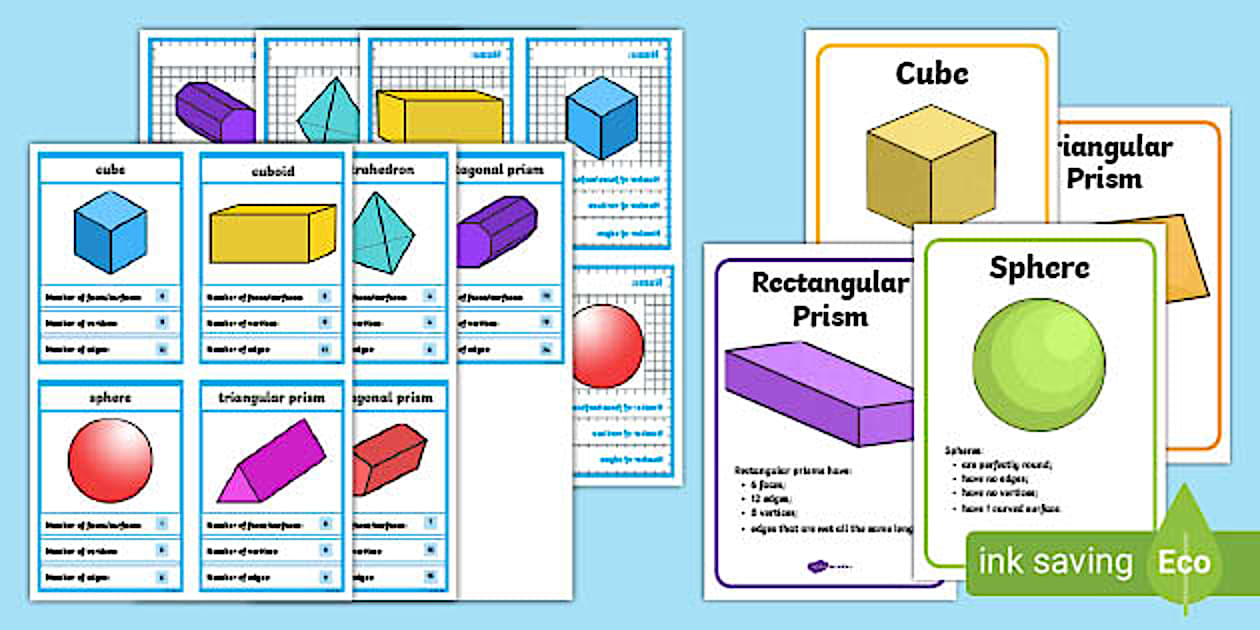 3D Shapes Card Game (teacher made) - Twinkl