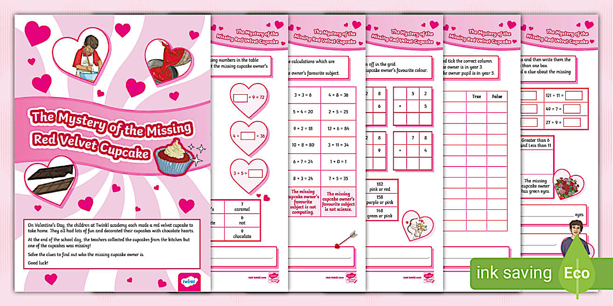 👉 Year 4 The Mystery of the Missing Red Velvet Cupcake Game