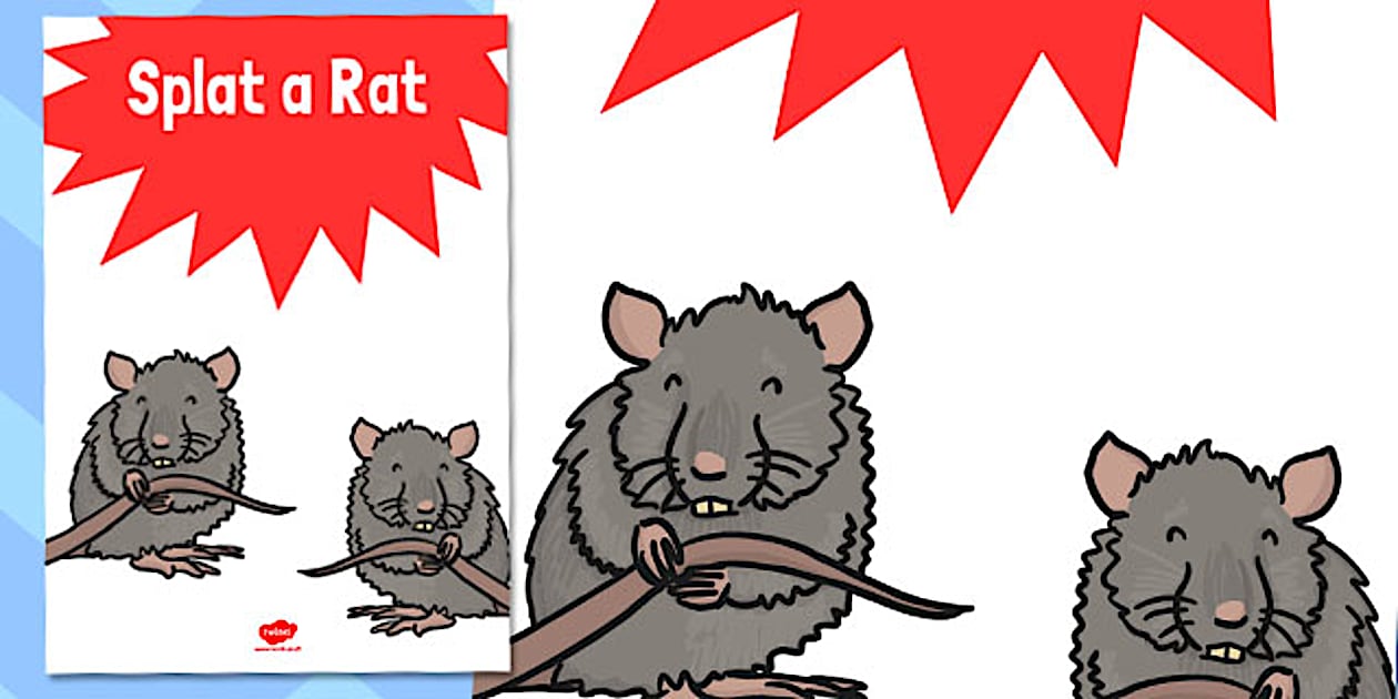 Splat a Rat Poster (teacher made) - Twinkl