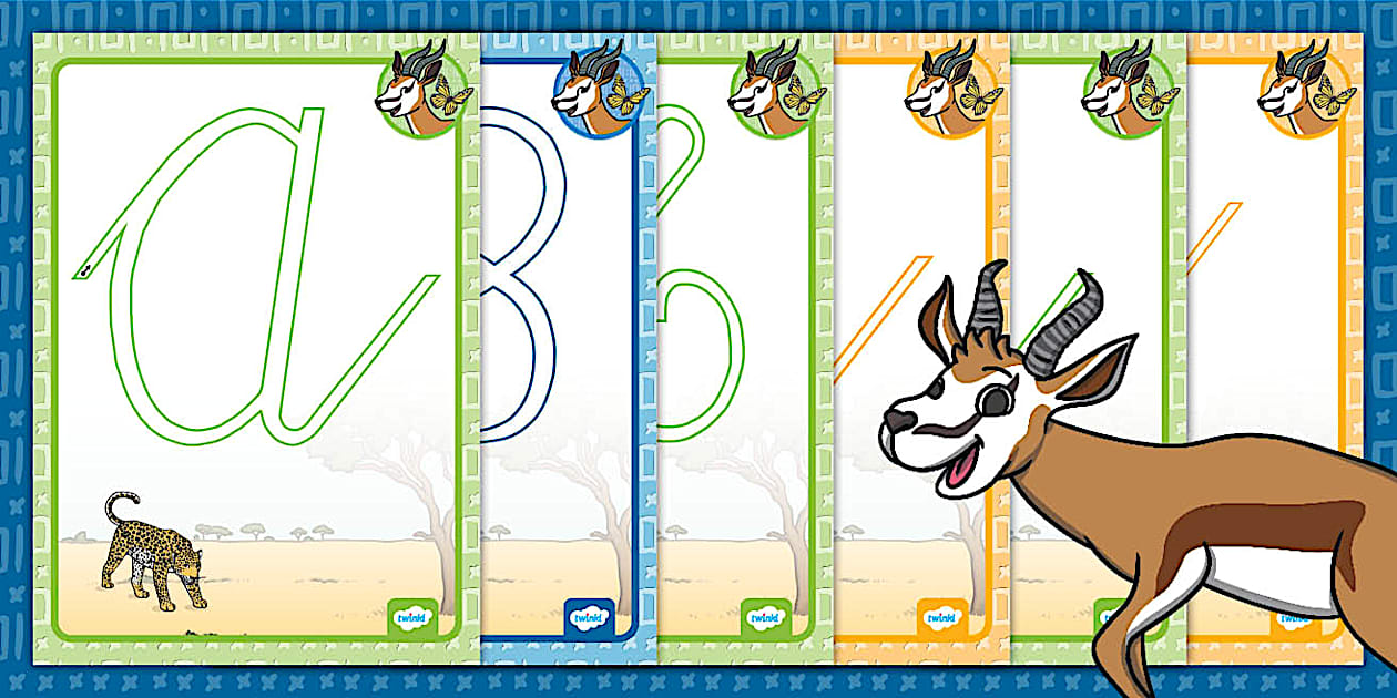 SA Cursive Letter Formation Posters (teacher made) - Twinkl