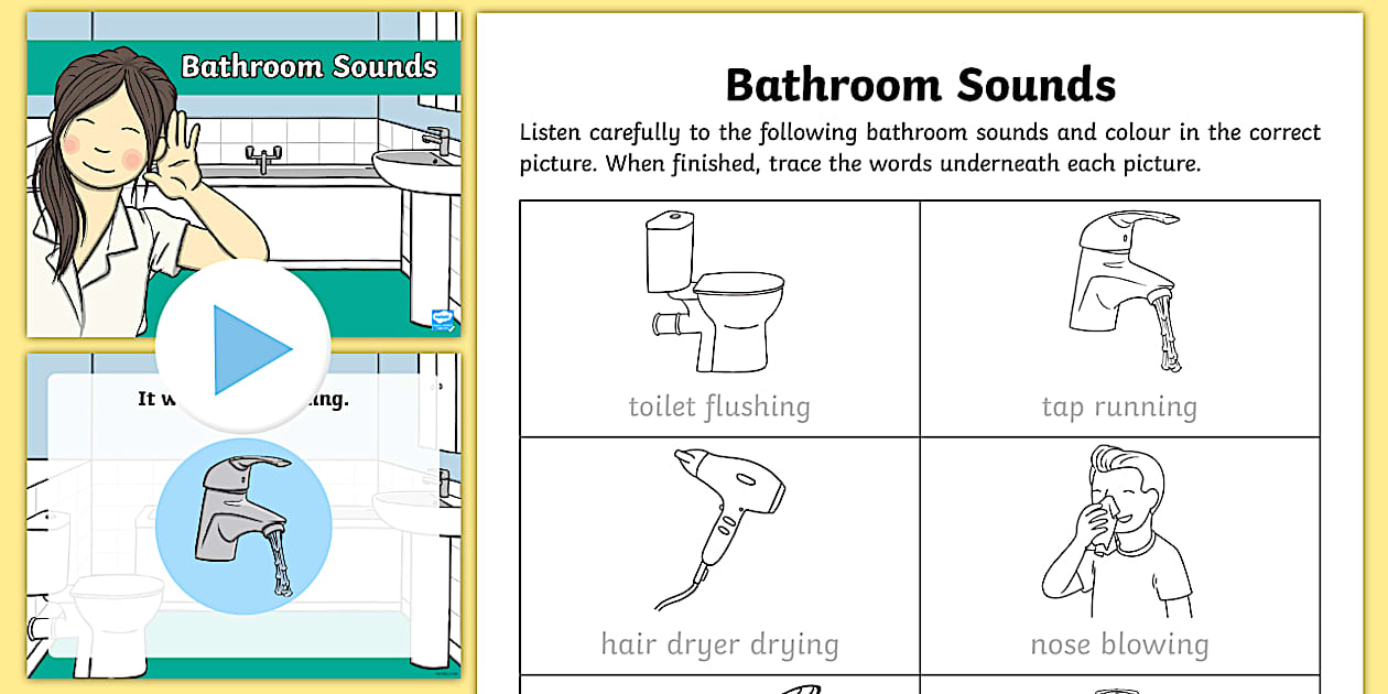 First and Second Class Bathroom Sounds Activity Pack