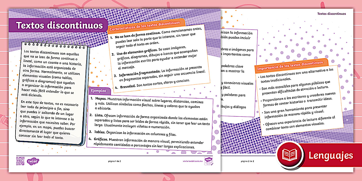 Textos discontinuos (teacher made) - Twinkl