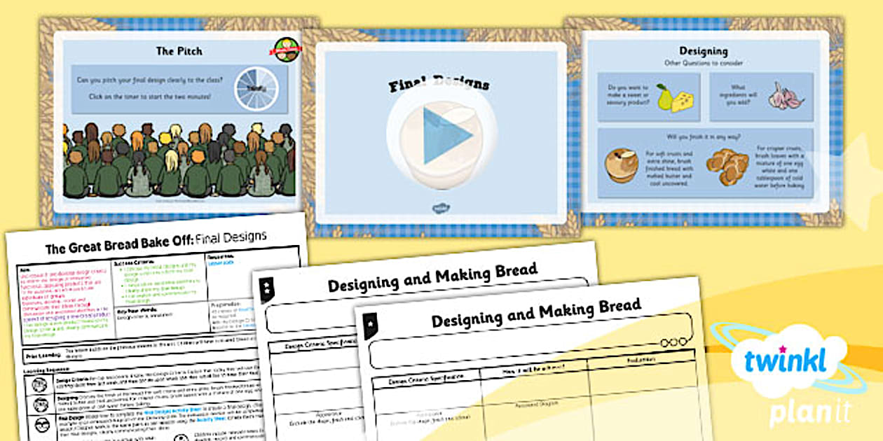 D&T: The Great Bread Bake Off: Final Designs LKS2 Lesson Pack 5