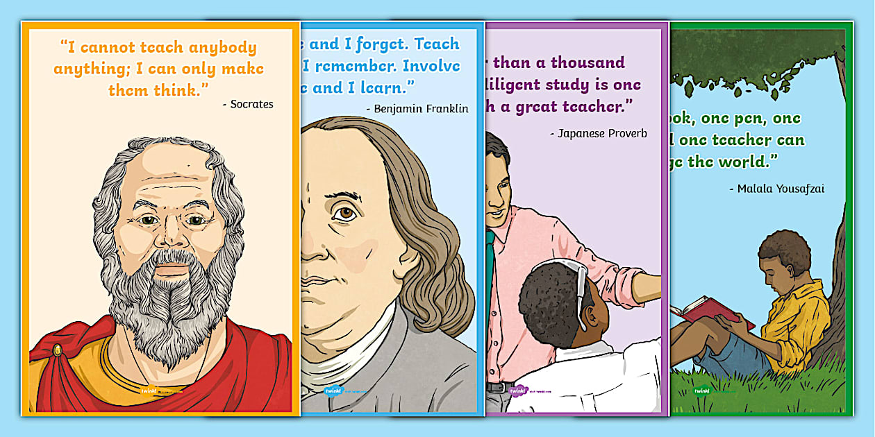 Quotes on Good Teaching Display Poster Pack