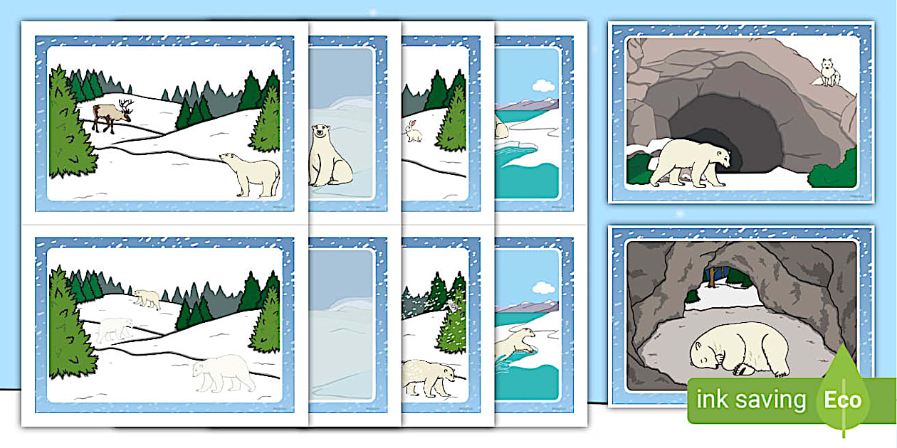 Polar Bear Sensory Story Sequencing Cards