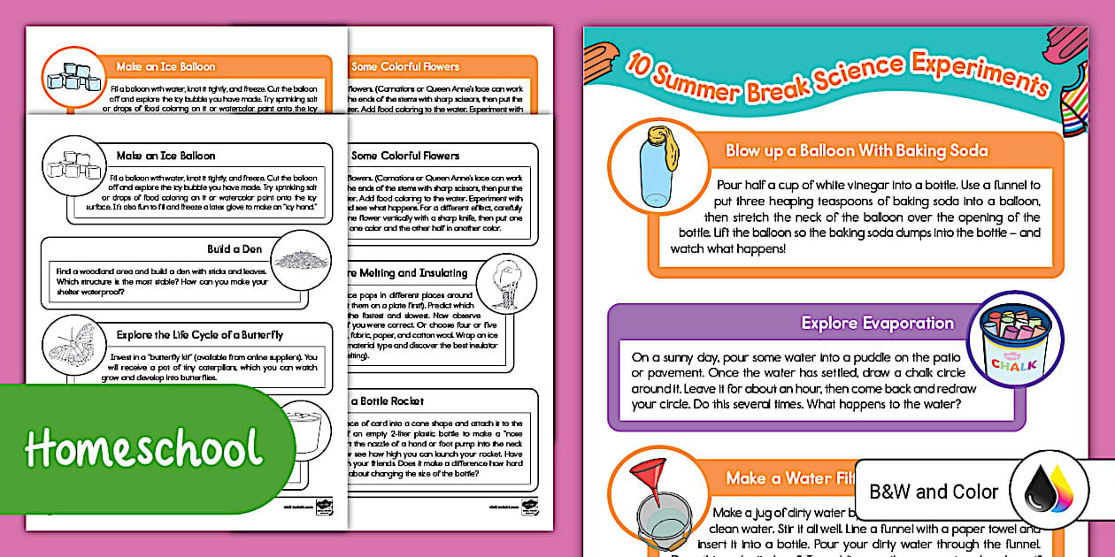 10 Science Experiments for Summer Camp | Twinkl USA - Twinkl