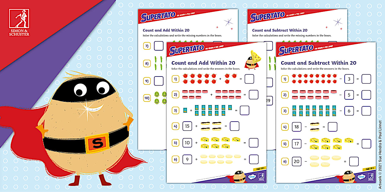 👉 Supertato: Count and Add/Subtract Within 20