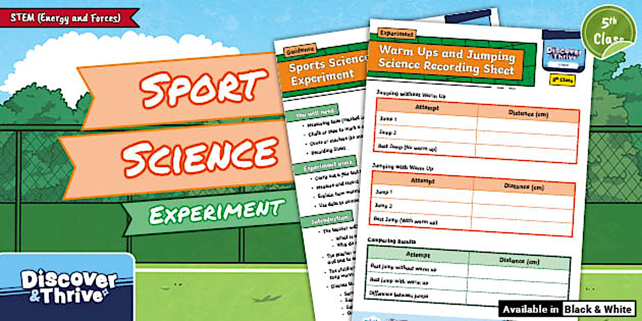Sports Science Experiment 5th Class