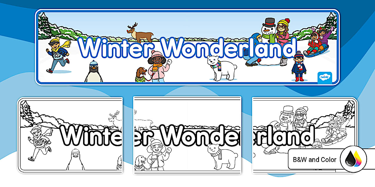 Winter Wonderland Banner (teacher made) - Twinkl