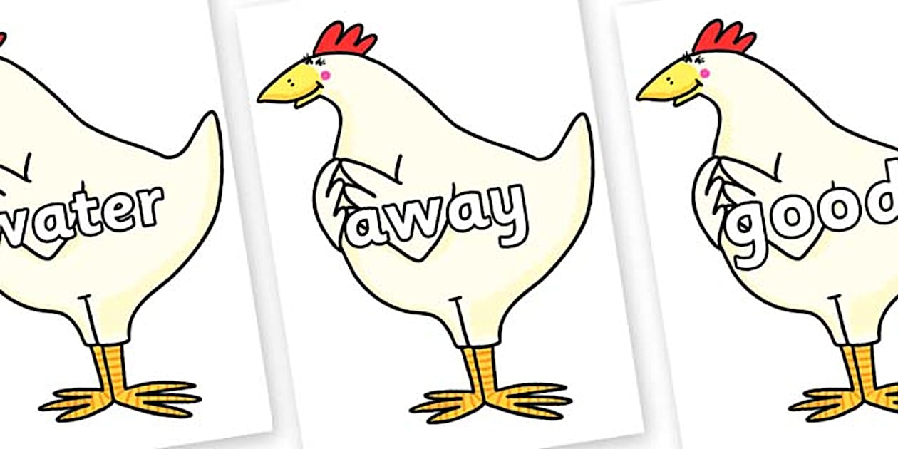 Cursive Next 200 Common Words on Hullabaloo Chicken to Support Teaching on