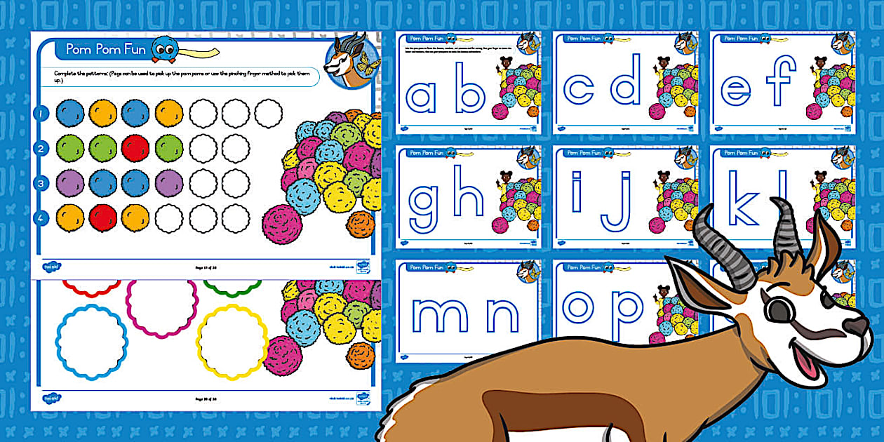 Grade R: Pom Pom Fun (teacher made) - Twinkl