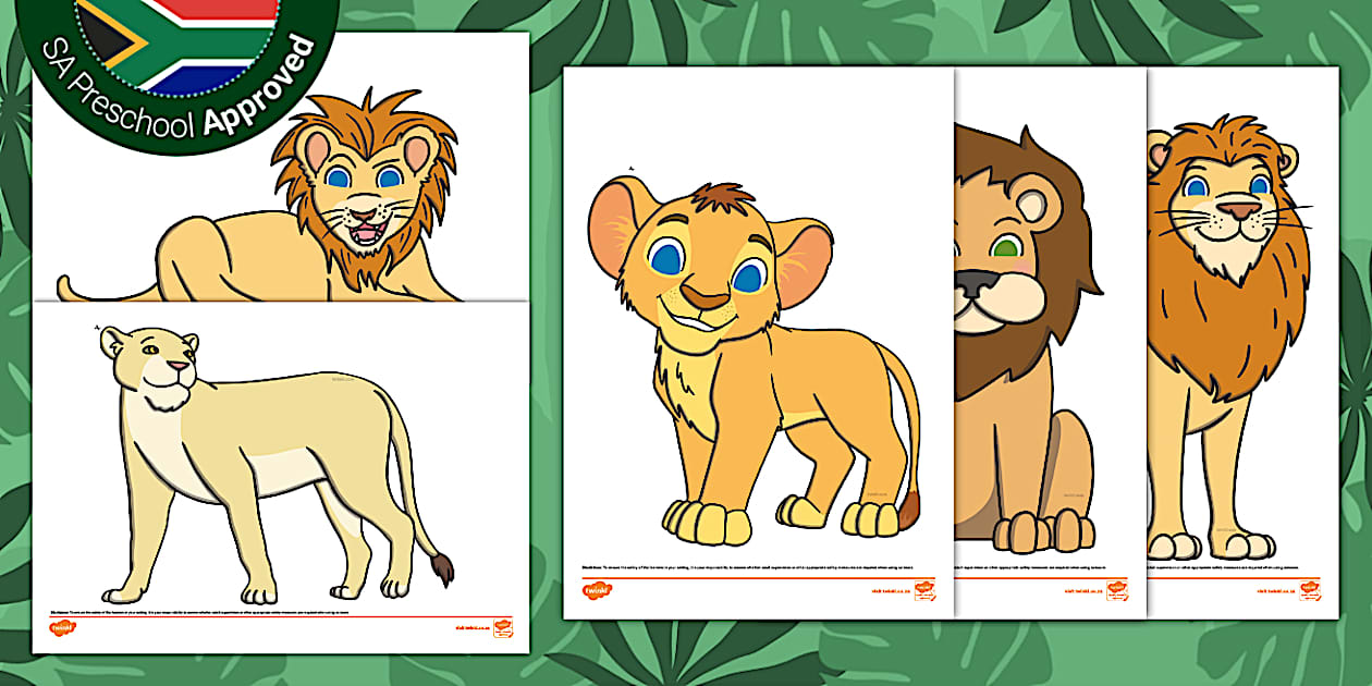 Cut-Out Lion Mask Template Activity Pack | Twinkl ZA