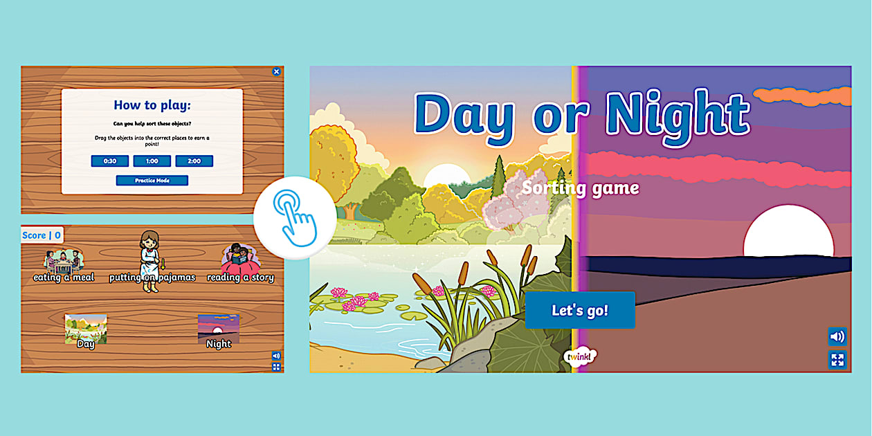 Day or Night Interactive Sorting Game (teacher made)