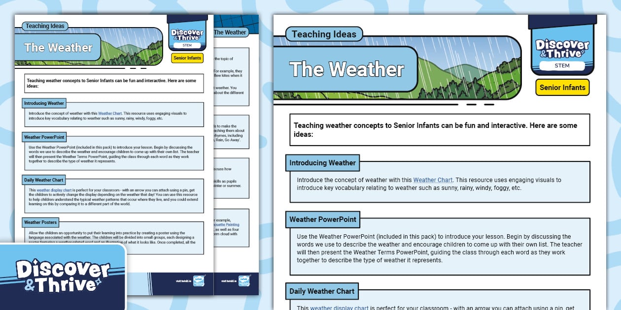 STEM (Nature of STEM) The Weather Teaching Ideas - Twinkl