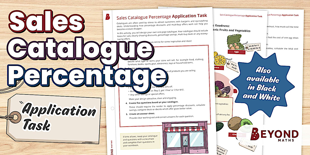 Sale Catalogue Percentage Task