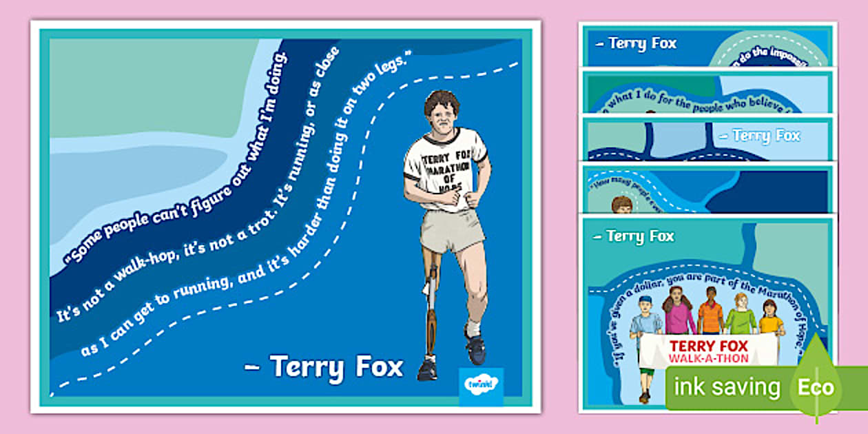 Terry Fox Posters | Inspirational Quotes (Teacher-Made)