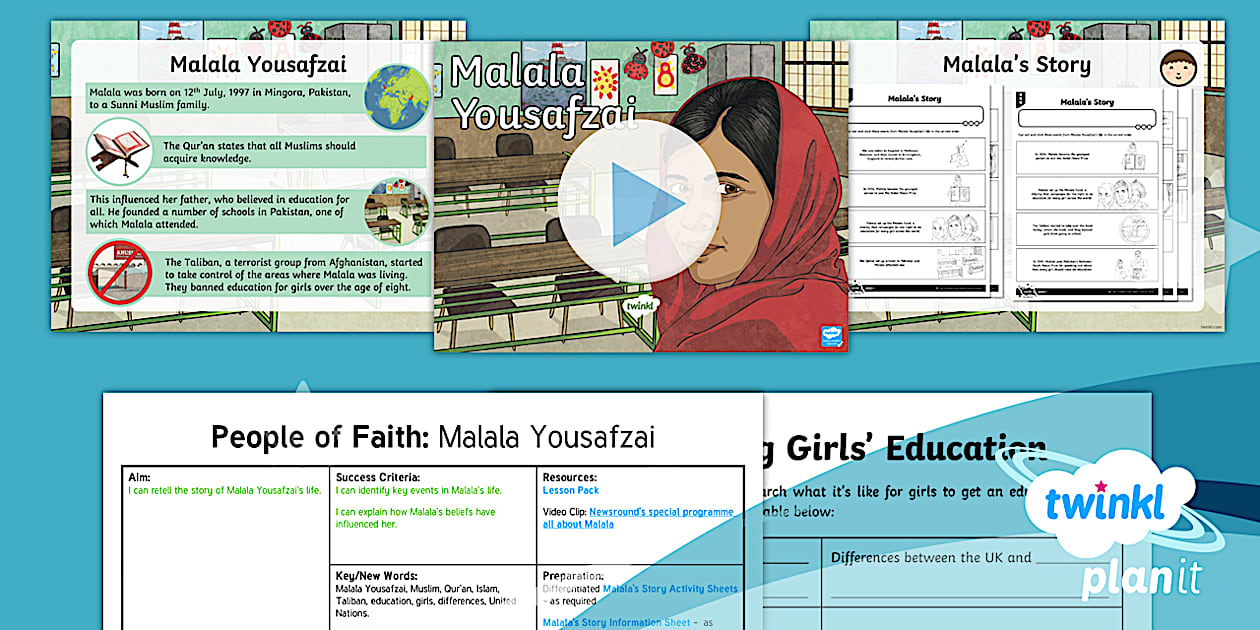 RE: People of Faith: Malala Yousafzai Year 4 Lesson Pack 1