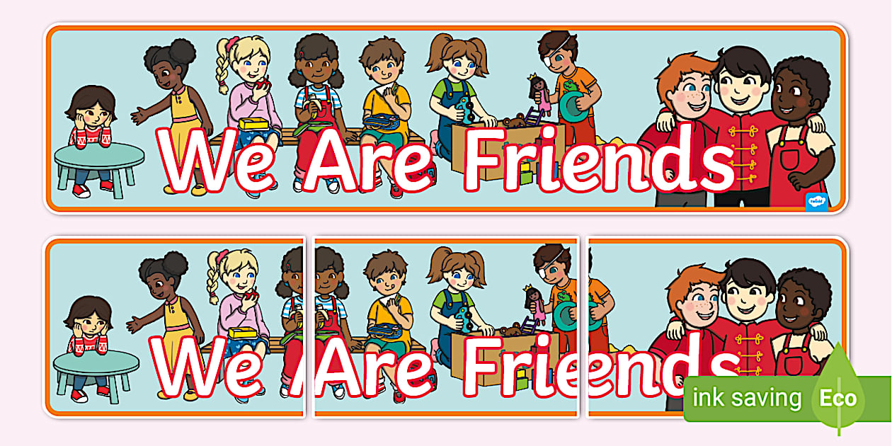 We Are Friends Display Banner | PSHE and Citizenship