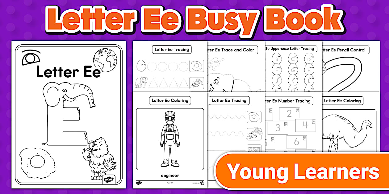 Letter Ee Busy Book