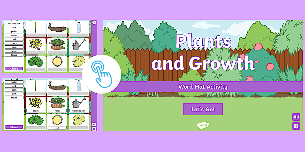 Interactive Plants Word Mat Activity | Twinkl Go! - Twinkl