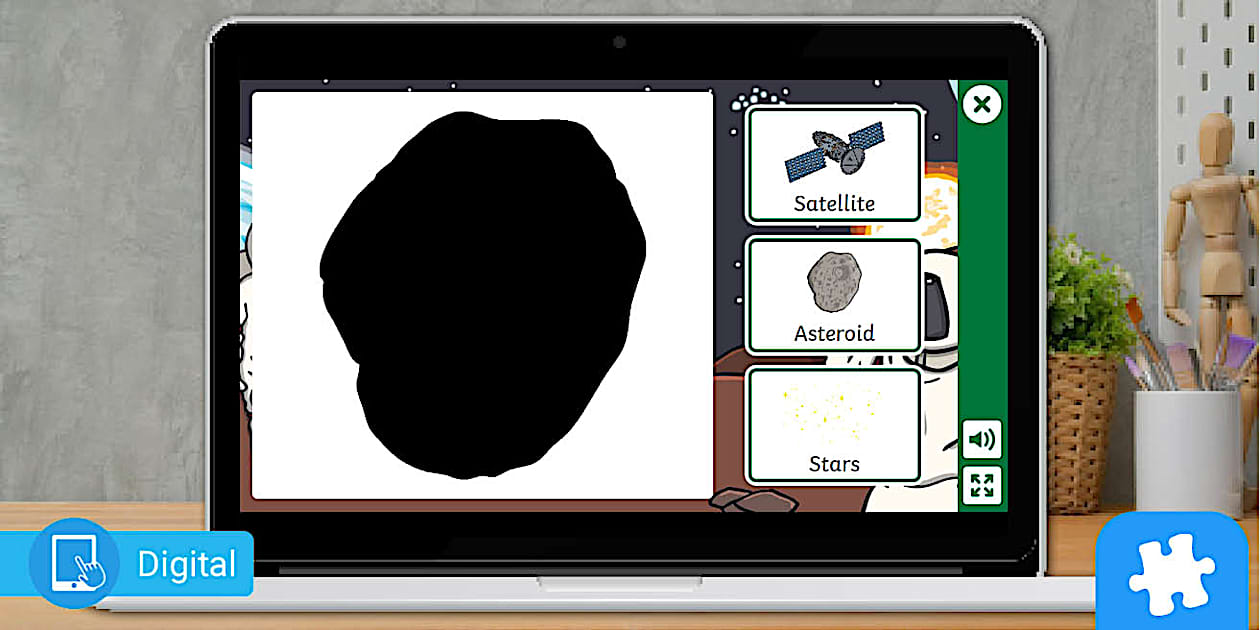 Interactive Space Shadow Matching Game | Twinkl Go! - Twinkl