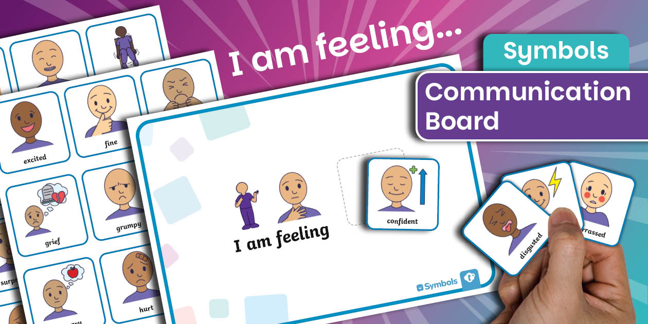 Twinkl Symbols: I am Feeling... Communication Board