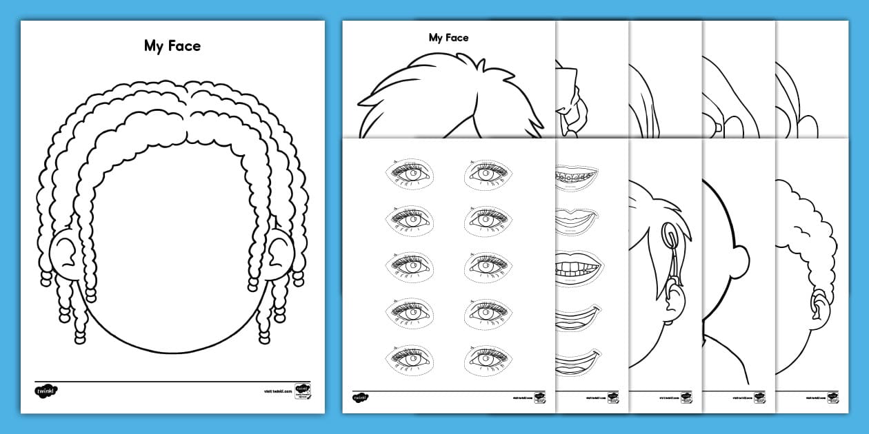 Blank Face Template | Coloring Worksheets | Twinkl - Twinkl