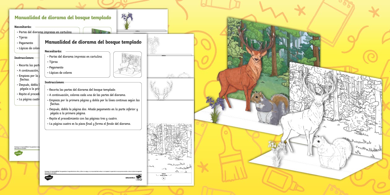 Diorama: El bosque templado (Hecho por educadores) - Twinkl