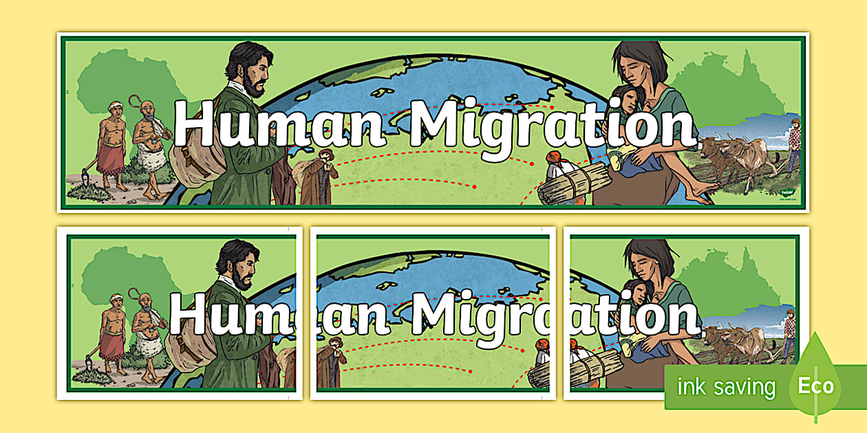 Human Migration Banner - Twinkl