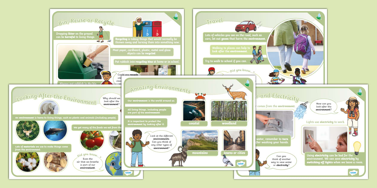 EYFS All About Looking After the Environment Fact Files