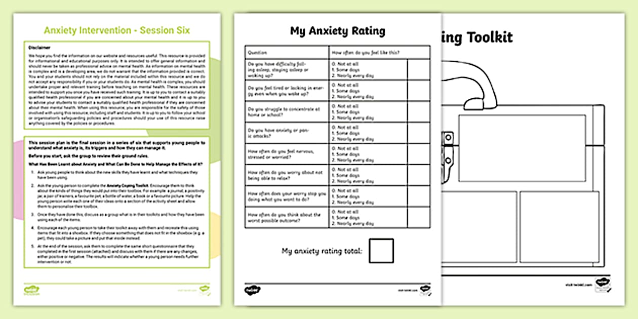 Anxiety Intervention Session Six (Teacher-Made) - Twinkl