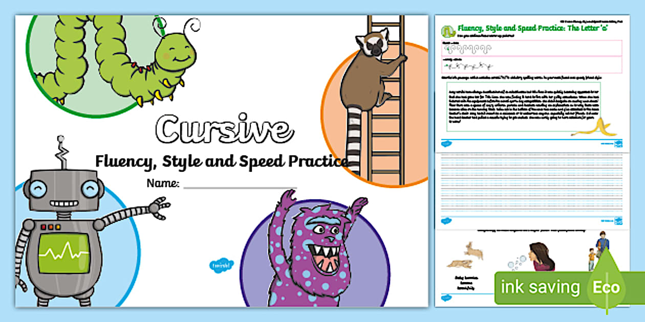Improve Handwriting Worksheets | Fluency, Style and Speed