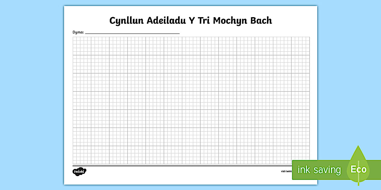 Cynllun Adeiladu Y Tri Mochyn Bach (teacher made) - Twinkl
