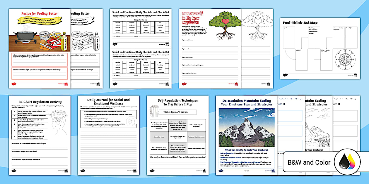 Social Emotional Worksheets for Grades 3-5 | Twinkl USA