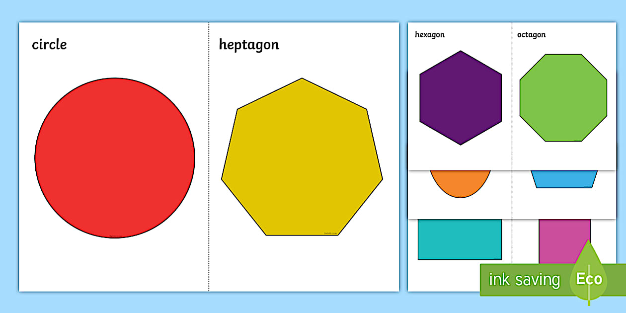 2D Shapes A5 Cut-Outs (teacher made) - Twinkl