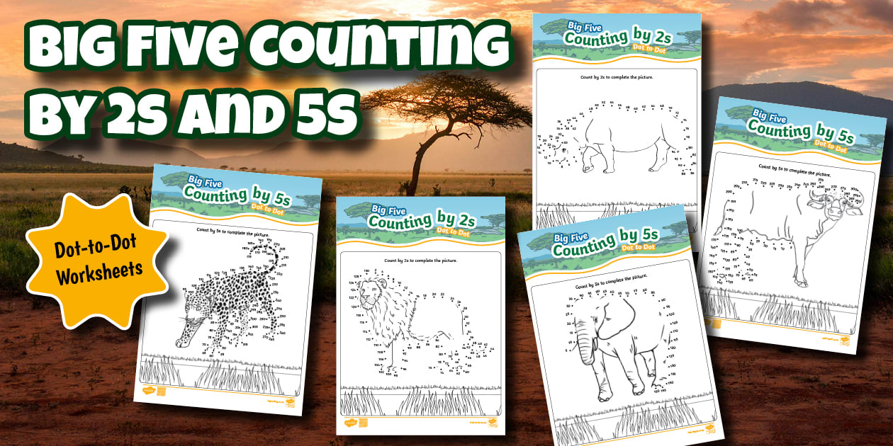Foundation Phase Maths - Big Five Counting by 2s and 5s - Dot-to-Dot