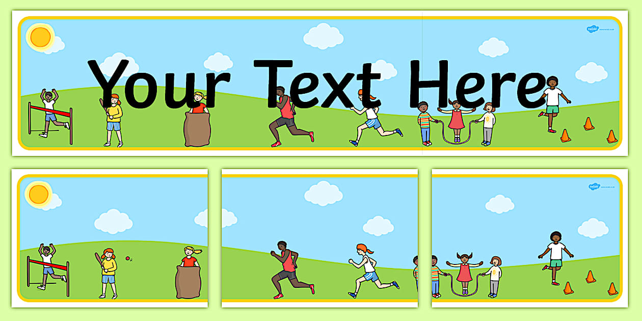 Sports Banner - Editable Sports Day Display (Teacher-Made)