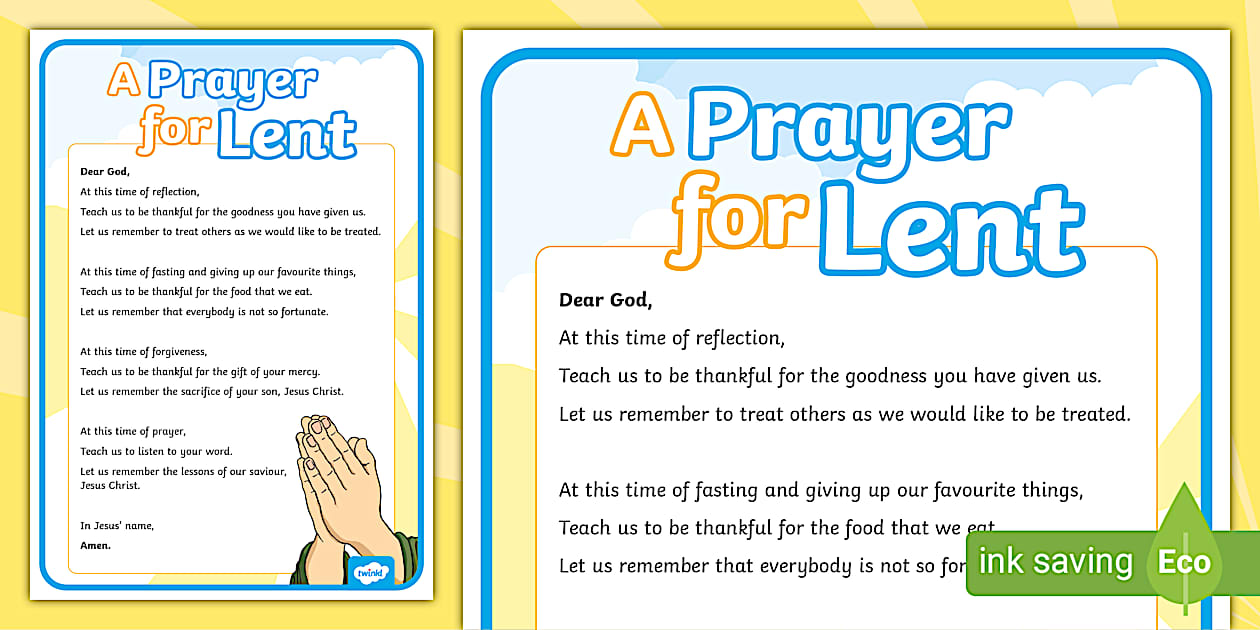 Whole School Lent Prayer (teacher made) - Twinkl