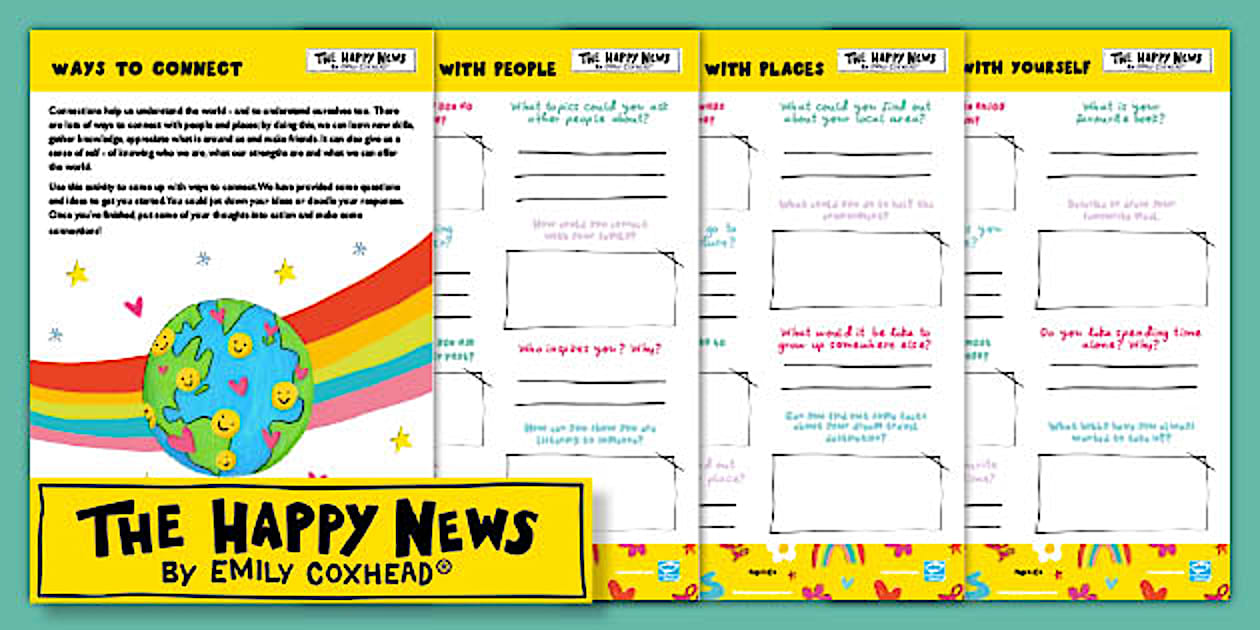 FREE! - The Happy Newspaper: Ways to Connect (teacher made)