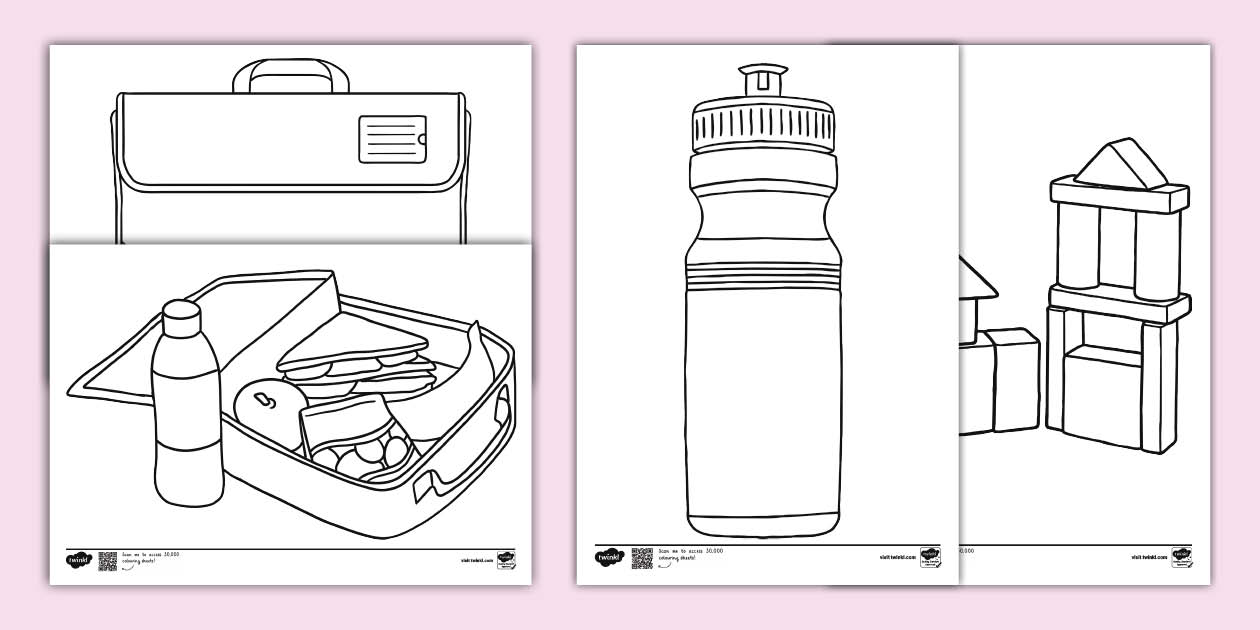Starting School Colouring Sheets - Twinkl