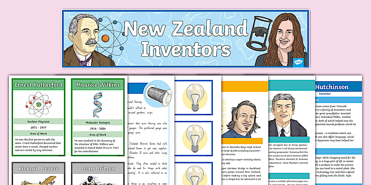 New Zealand Inventors and Innovators Pack (teacher made)
